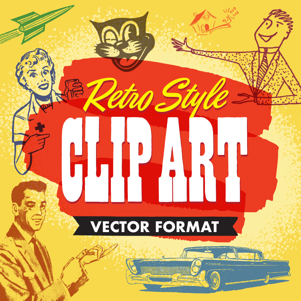Retro Clip Art Collections – Paper Moon Supply