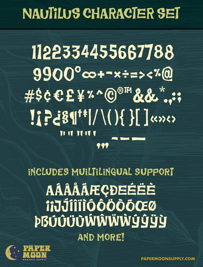 PM Nautilus Font – Paper Moon Supply