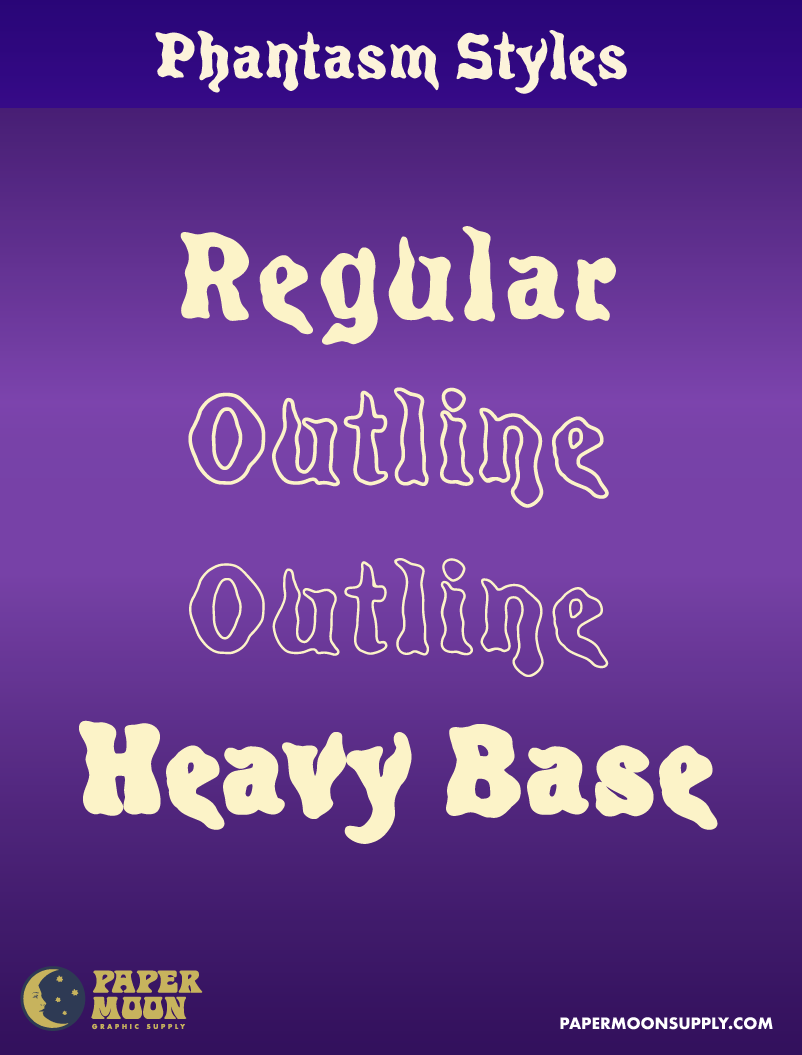 Phantasm Font – Paper Moon Supply